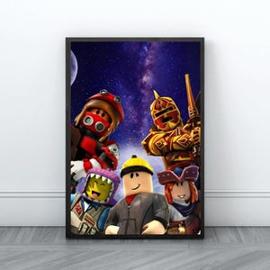 Roblox Poster Gaming Room Poster Print Game Video Games Digital Poster ...