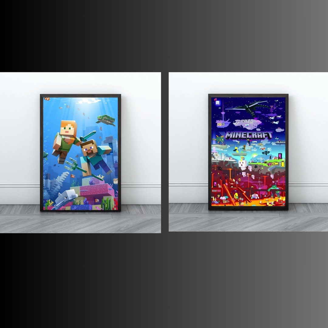 Minecraft Wall Art Minecraft Poster Game Poster Digital Poster Home ...