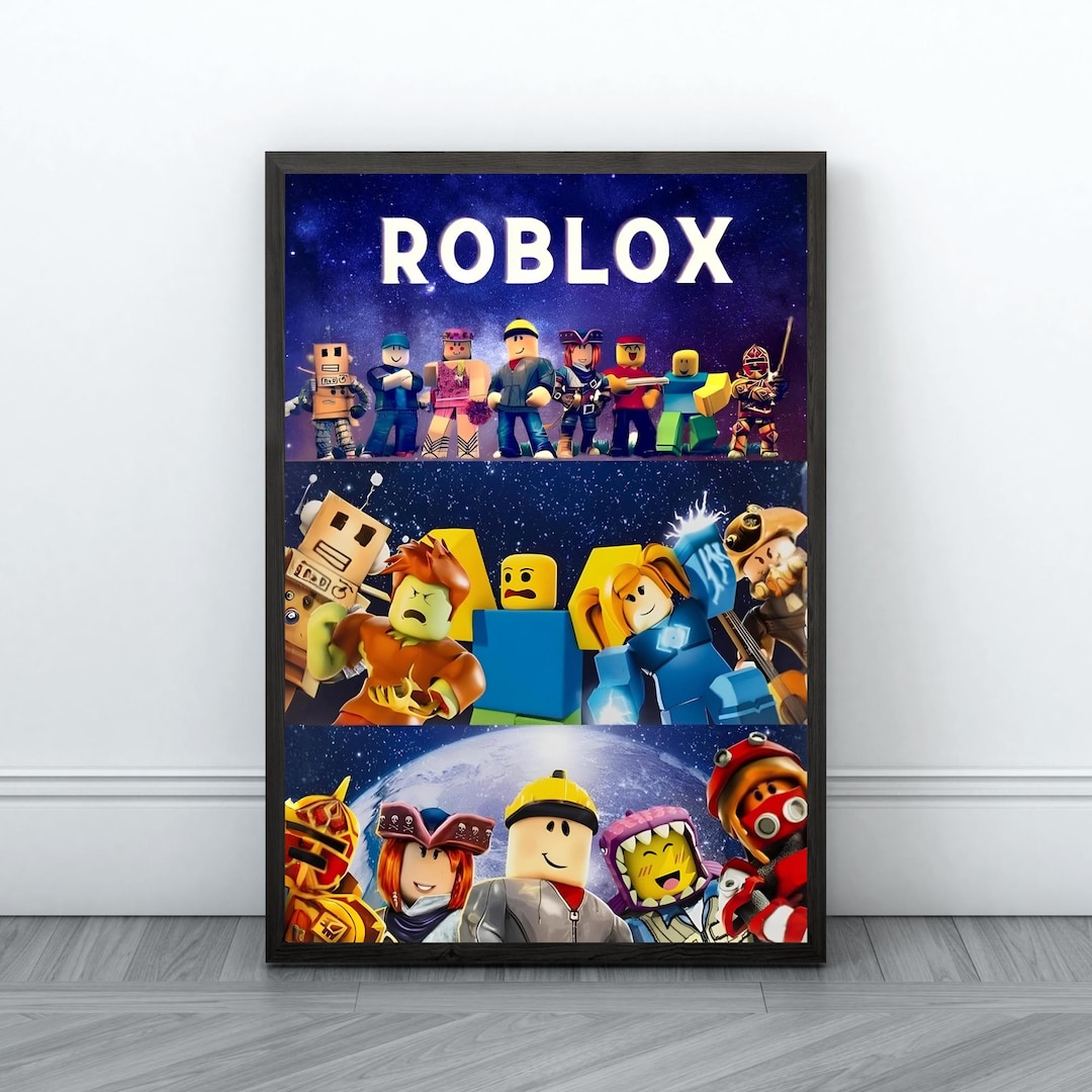 Roblox Poster Gaming Room Poster Print Game Video Games Digital Poster ...