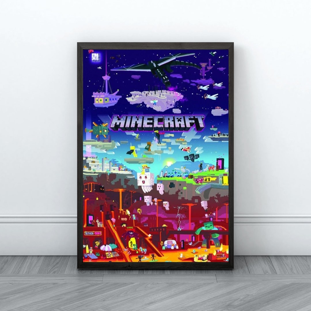 Minecraft Wall Art Minecraft Poster Game Poster Digital Poster Home ...