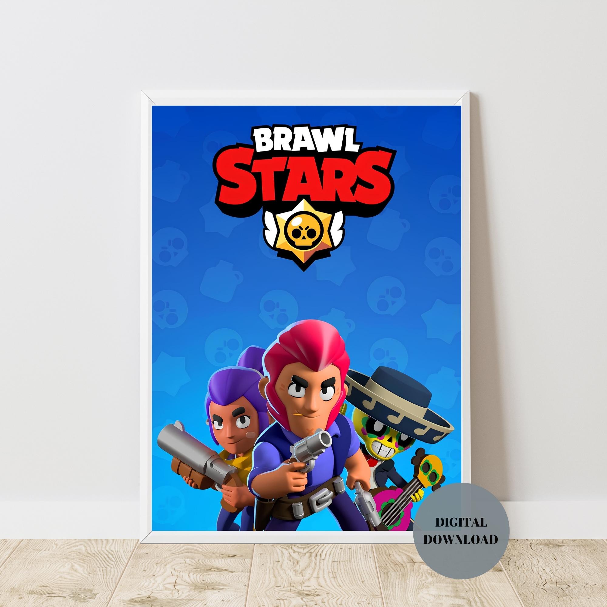 Brawl Stars Digital Poster Brawl Stars Clipart Brawl Stars Instant ...