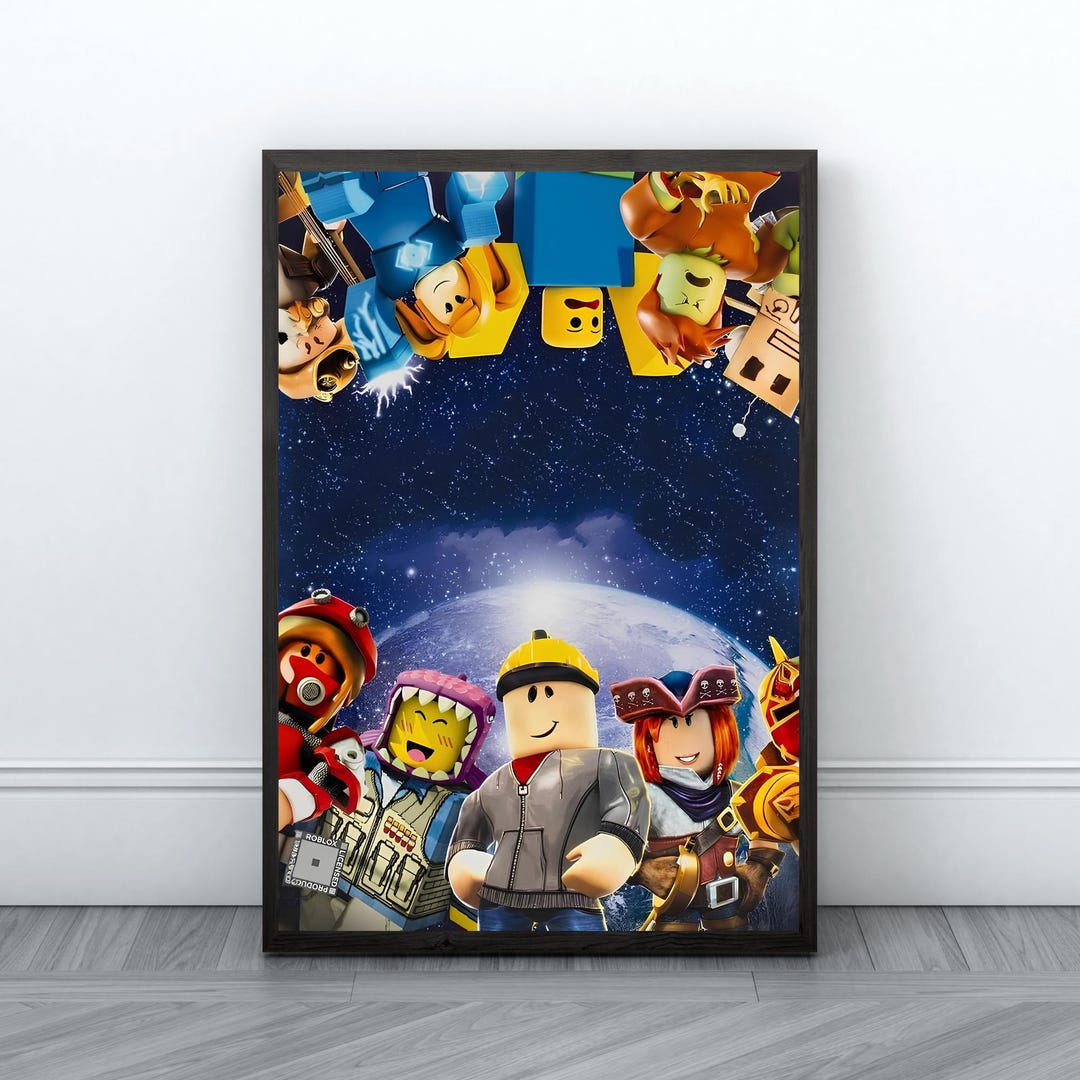 Roblox Poster Gaming Room Poster Print Game Video Games Digital Poster ...