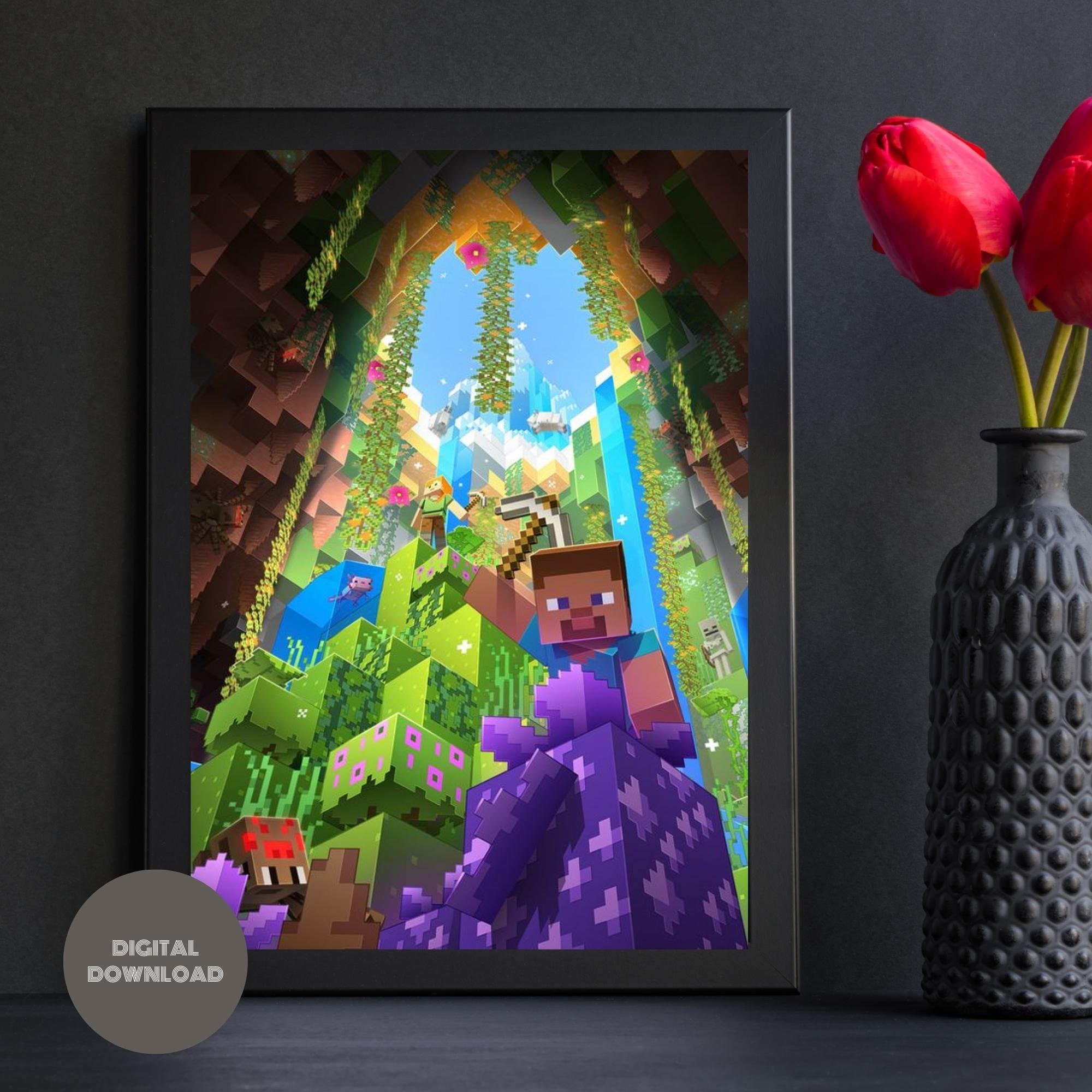 Minecraft Game Poster Wall Art Room Decor. - Etsy