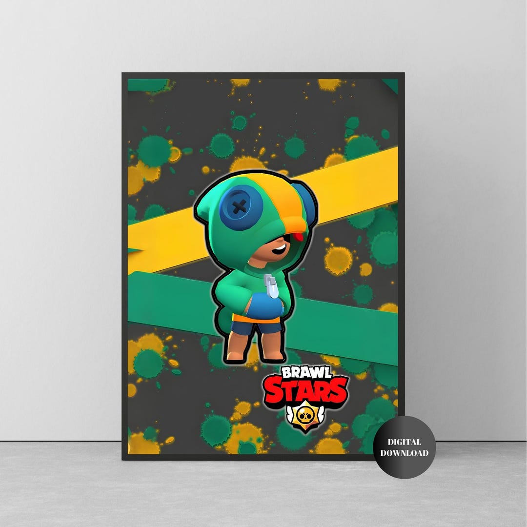 Brawl Stars Digital Poster Brawl Stars Clipart Brawl Stars Instant ...