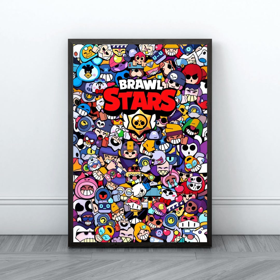 Brawl Stars Digital Poster Brawl Stars Clipart Brawl Stars Instant ...