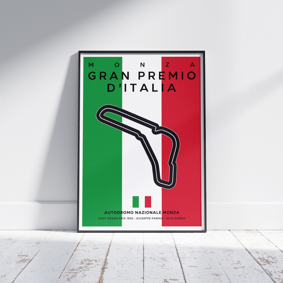 Formula One Grand Prix Italia the Monza Circuit Poster Autodromo ...