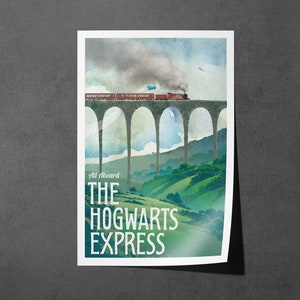 Movie Prints Harry Potter Hogwarts Express Posters Wall - Etsy