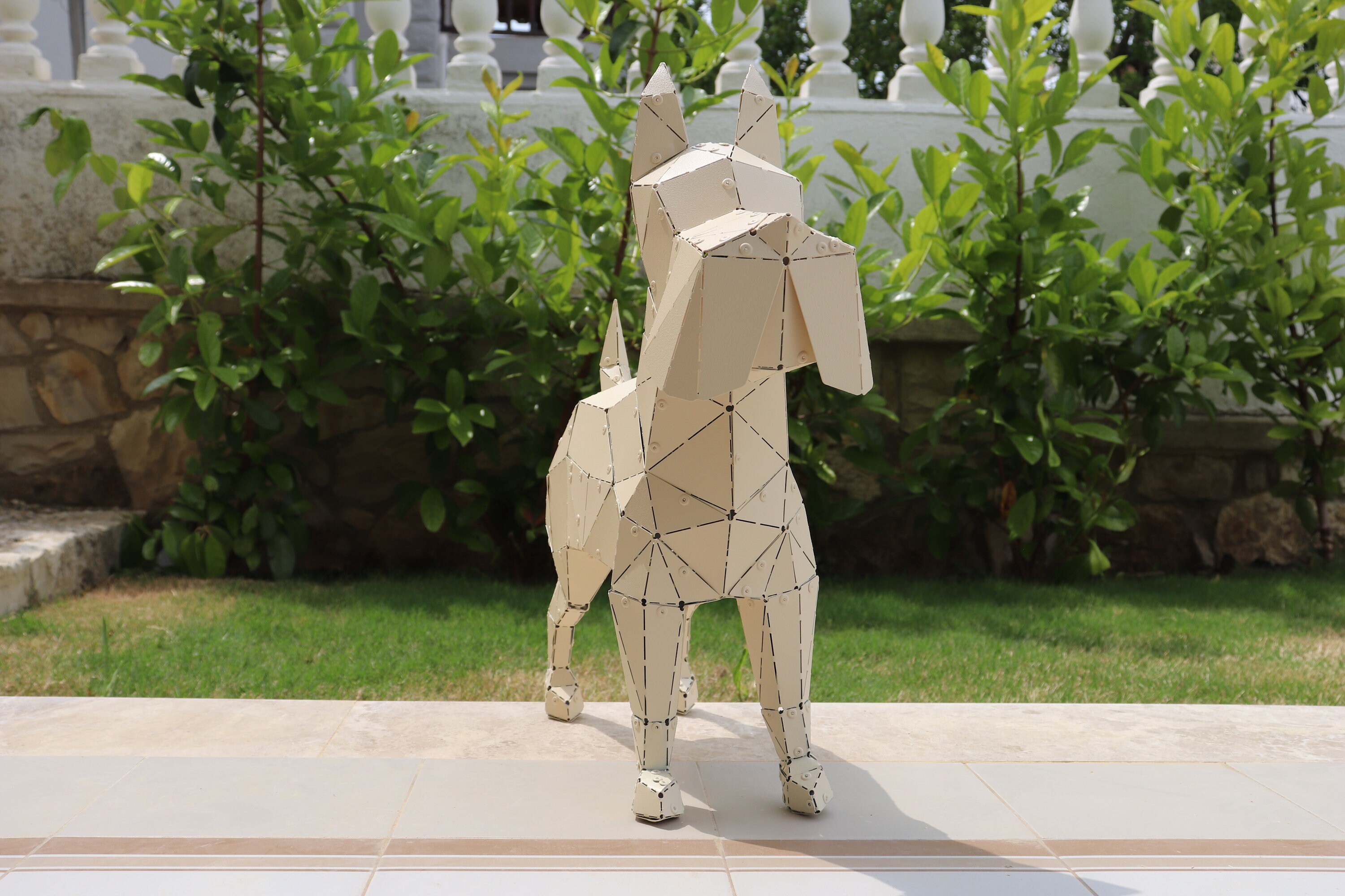 3D Metal Schnauzer Wall Art: Low Poly Dog Sculpture - Etsy