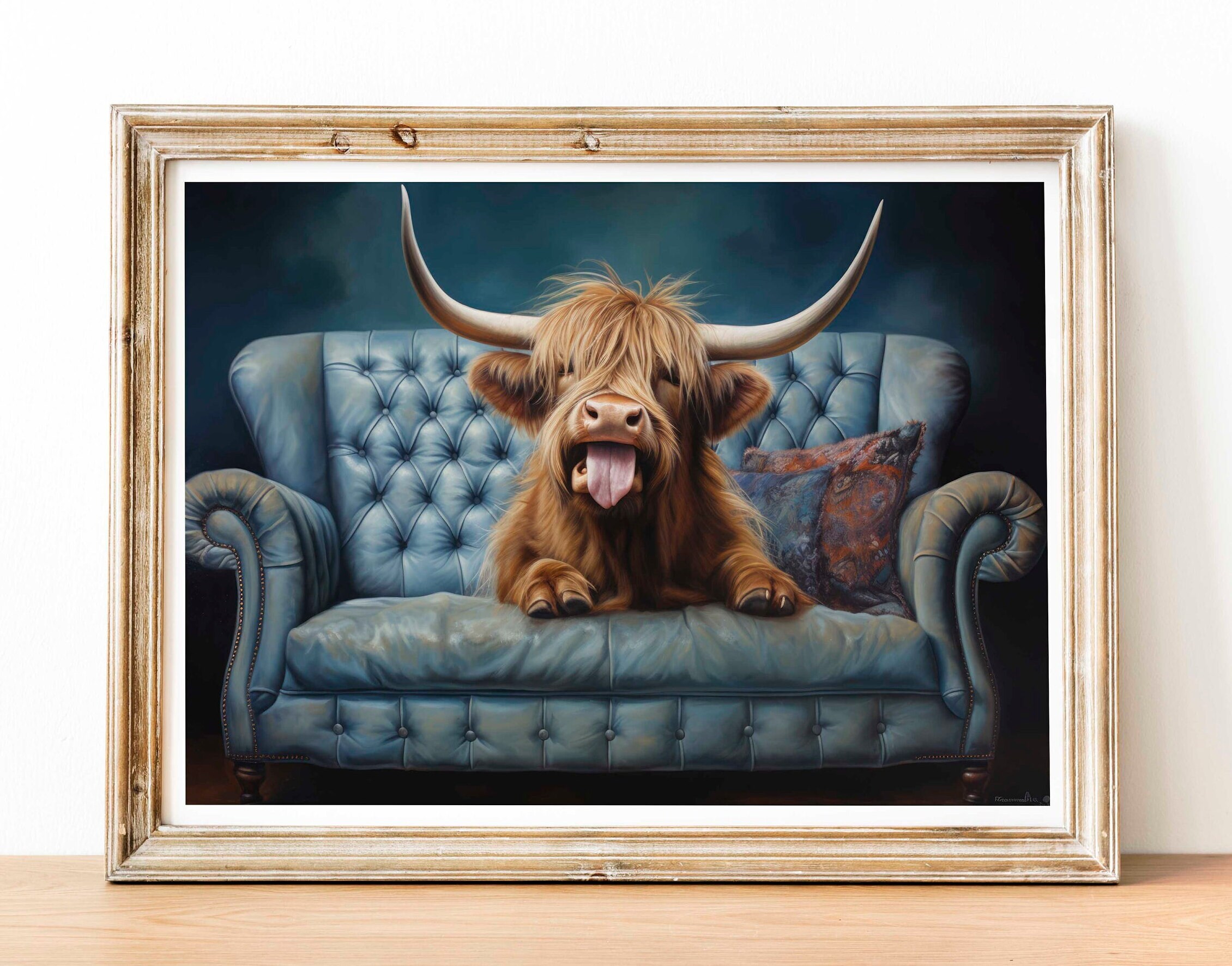 Highland Cow Prints Set of 11 Farmhouse Cow Prints Brown Highland Cow ...