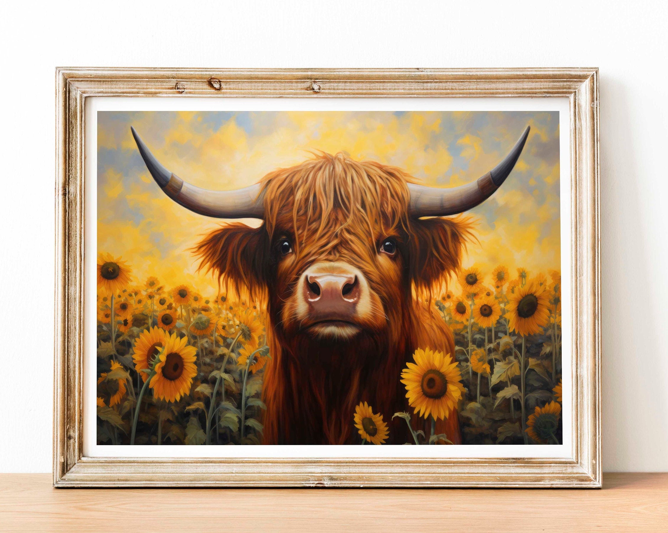 Highland Cow Prints Set of 11 Farmhouse Cow Prints Brown Highland Cow ...