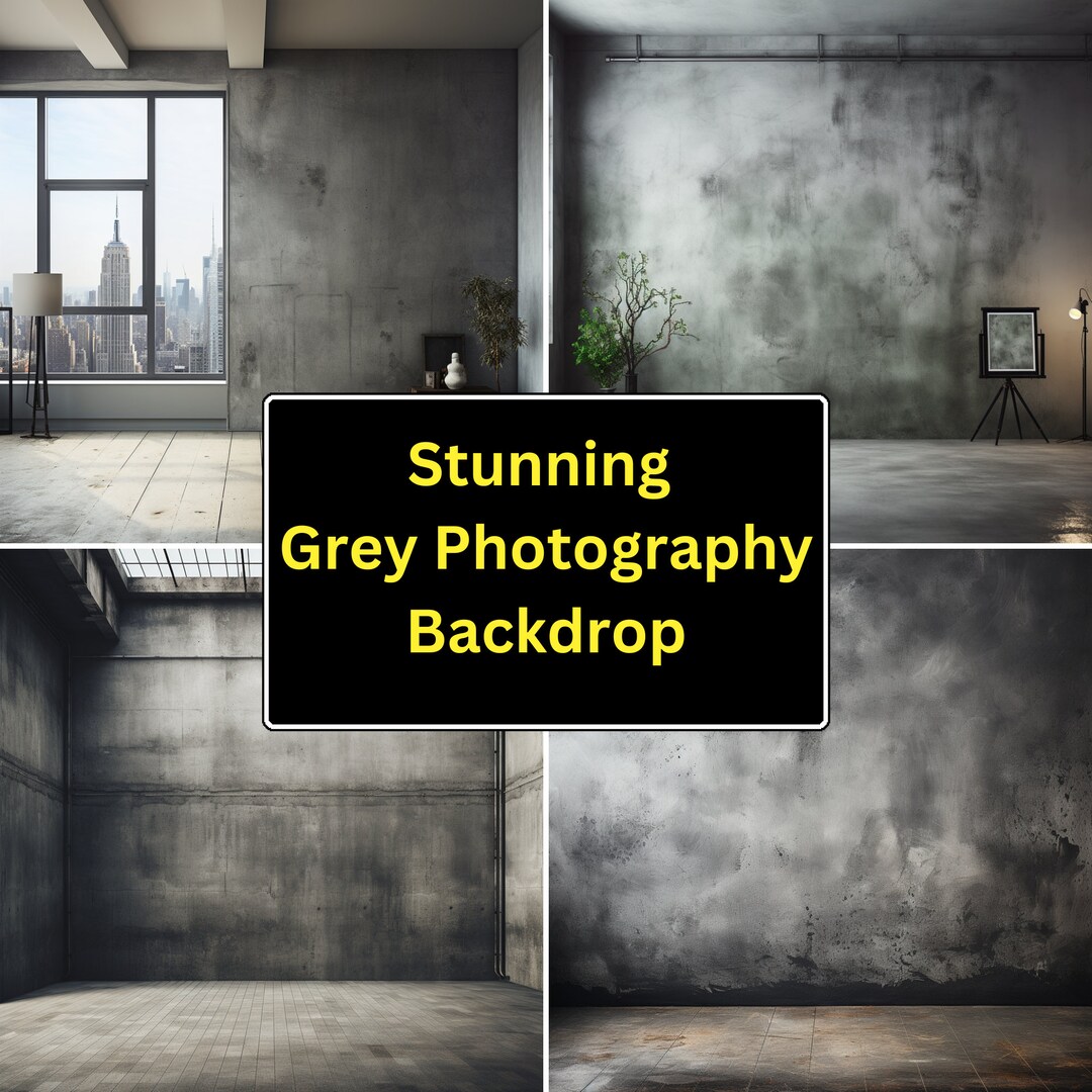 Set of 25 Stunning Grey Backdrop Photography Overlays Different Themes ...