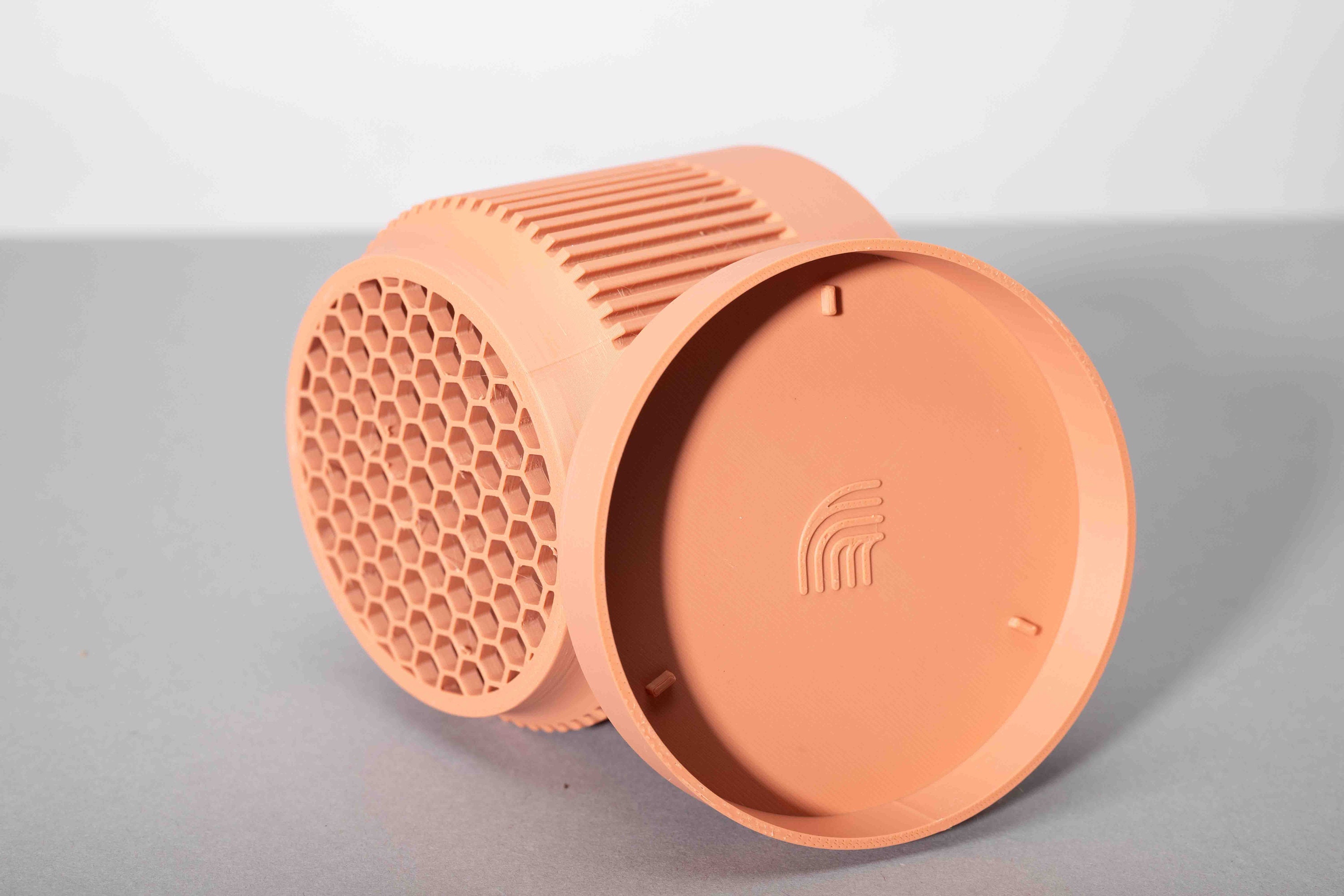 The Grove Planter Pot in Coral - Textured Finish - Custom 3D Printed ...