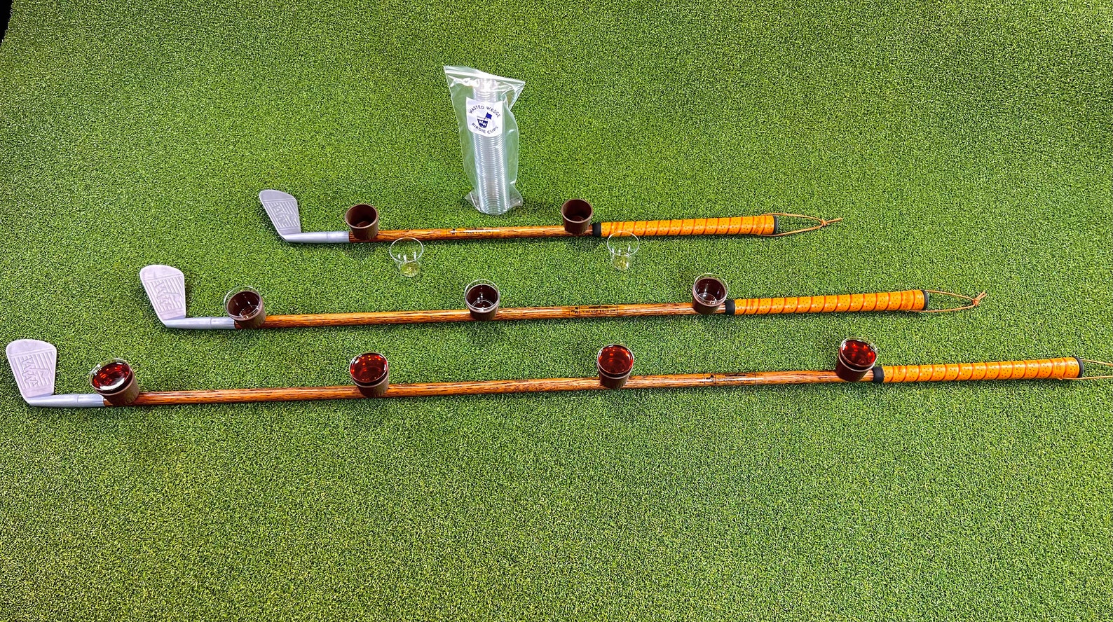 Golf Gifts! Wasted Wedge 19th Hole Three Club Set Bar Edition-best Golf ...