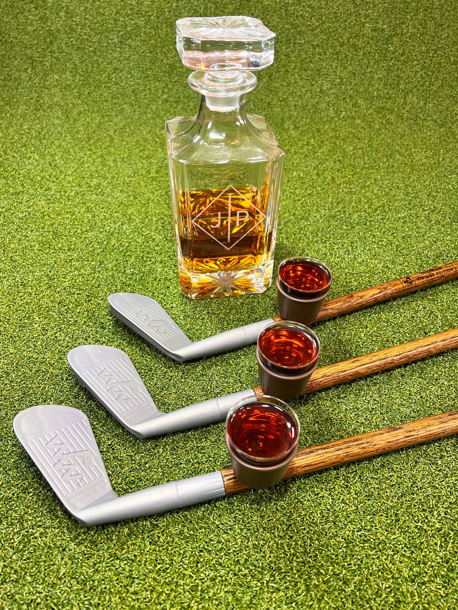 Golf Gifts! Wasted Wedge 19th Hole Three Club Set Bar Edition-best Golf ...