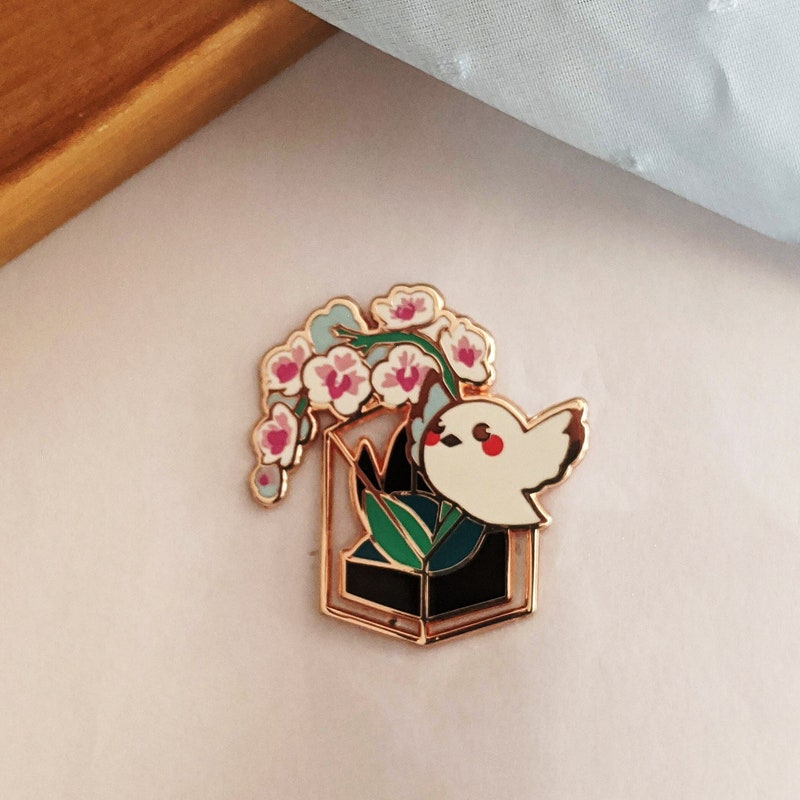 Orchid Lapel Pin - Etsy