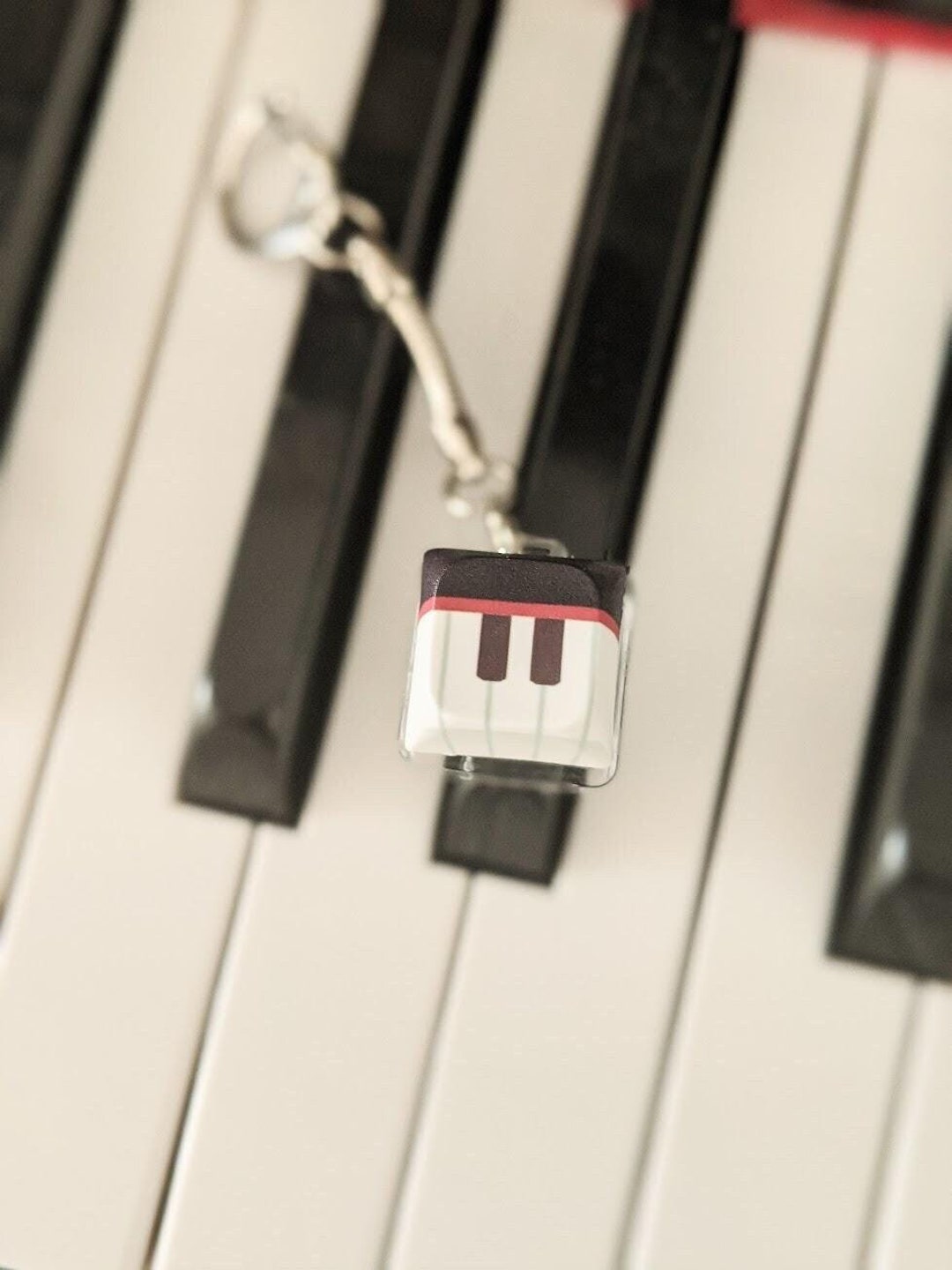 Piano Keyboard LED Keycap Keychain | Fidget Toy | Fruit Keychain - Etsy