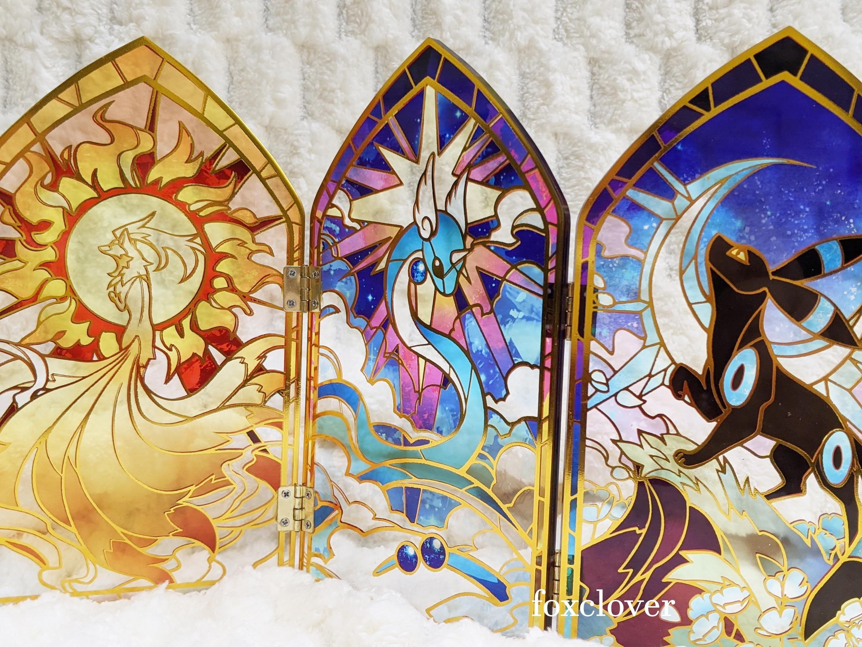 Stained Glass Creatures - Sun, Moon, Stars Acrylic Standee | Household ...