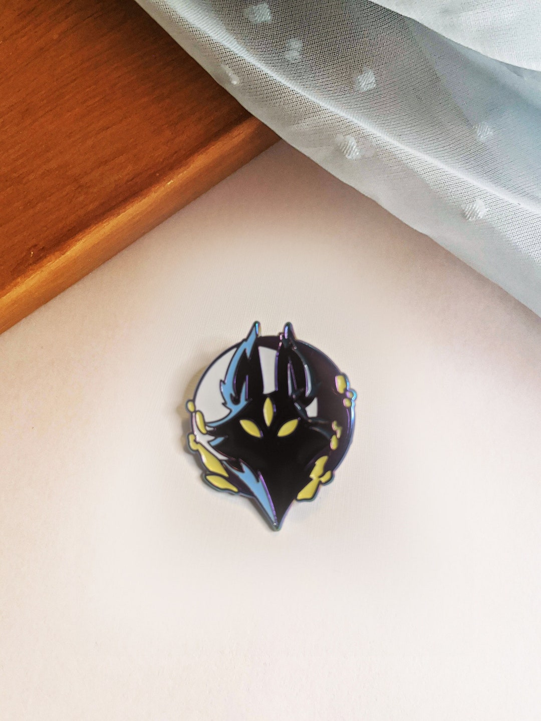 Third Eye Wolf Moon Enamel Pin Pin Collector Lunar Moon - Etsy