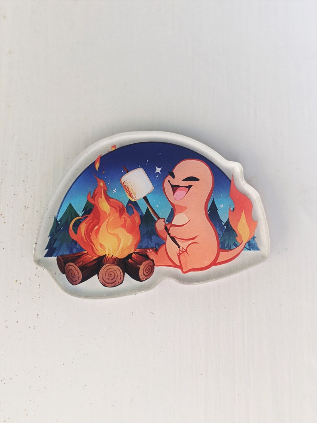 Pokemon Magnet Charmander Red Blue Starters Gen 1 Fire, Camping, Smores ...