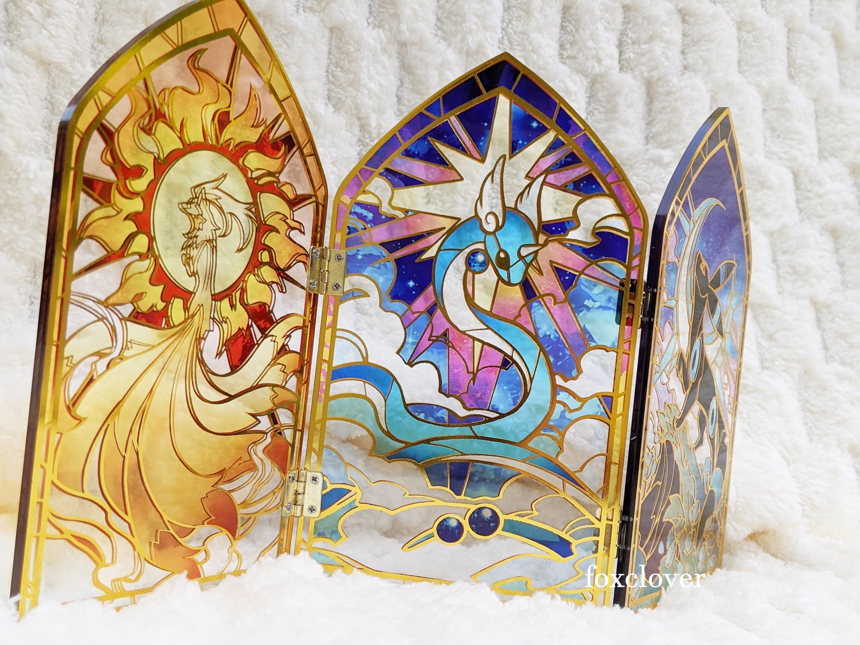 Stained Glass Creatures - Sun, Moon, Stars Acrylic Standee | Household ...
