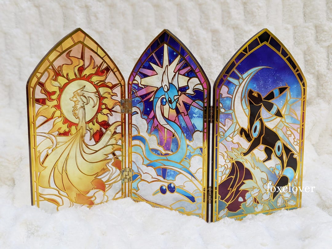 Stained Glass Creatures - Sun, Moon, Stars Acrylic Standee | Household ...