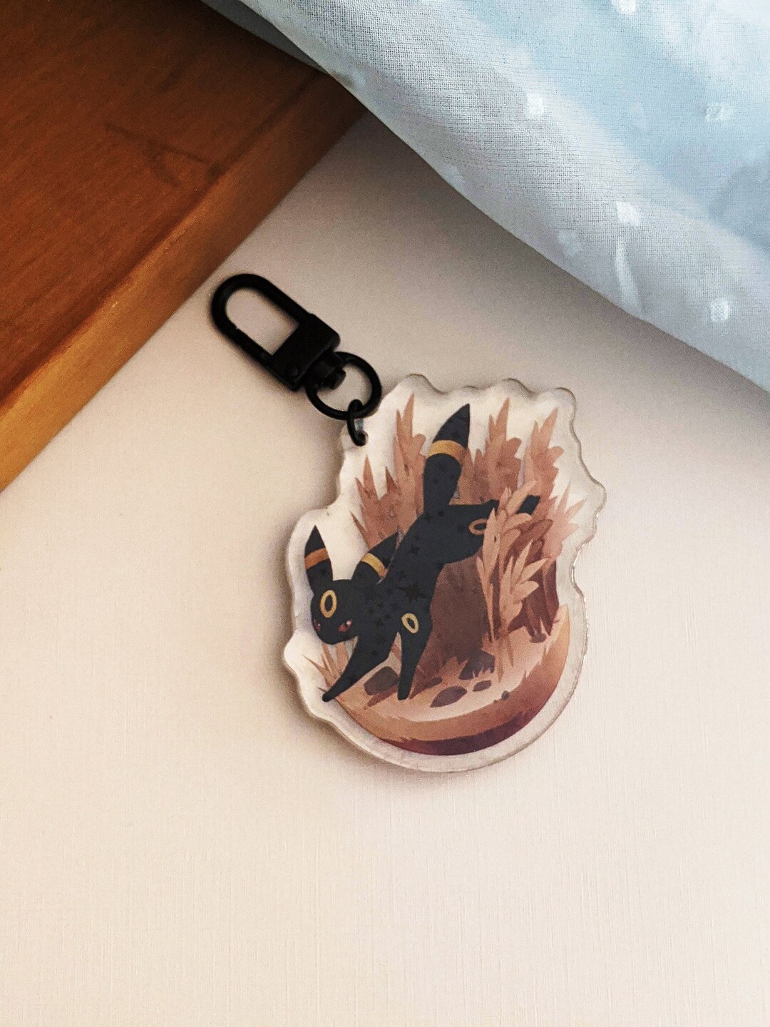 Umbreon Pokemon Eevee Keychain Acrylic Eeveelutions Gift for Gamer - Etsy
