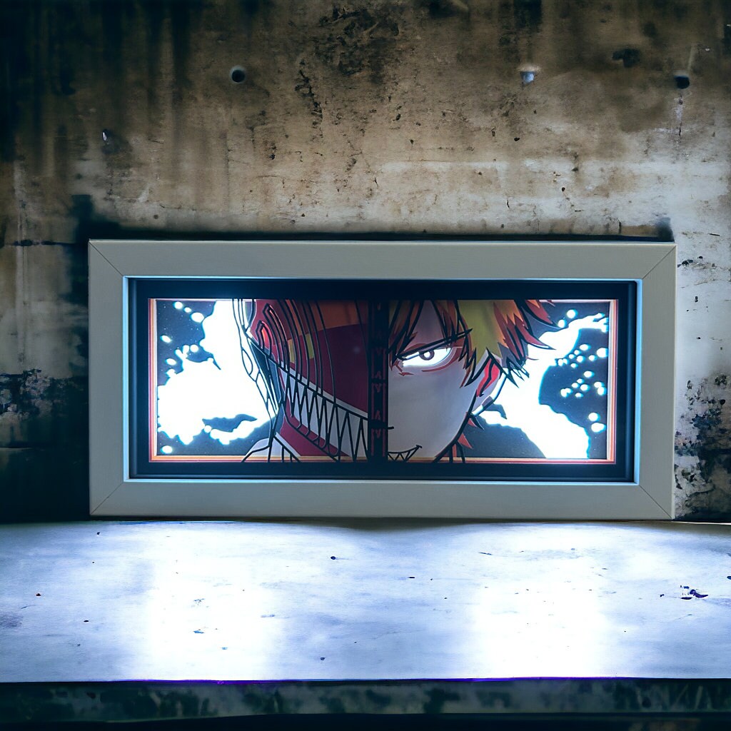 Chainsaw Man Denji Anime Light Box, Table Lamp, Anime Desk Decor Lights ...