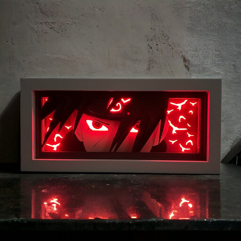 Naruto Itachi Anime Light Box Anime Desk Lamp Gift Idea Japanese Anime ...