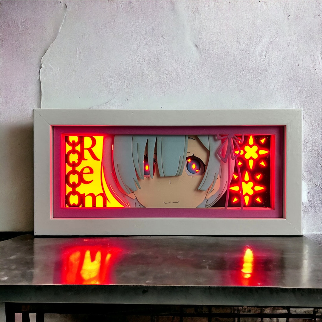 Anime Table Lamp, Anime Lightbox, Anime Desk Night Lamp, Anime Gift ...