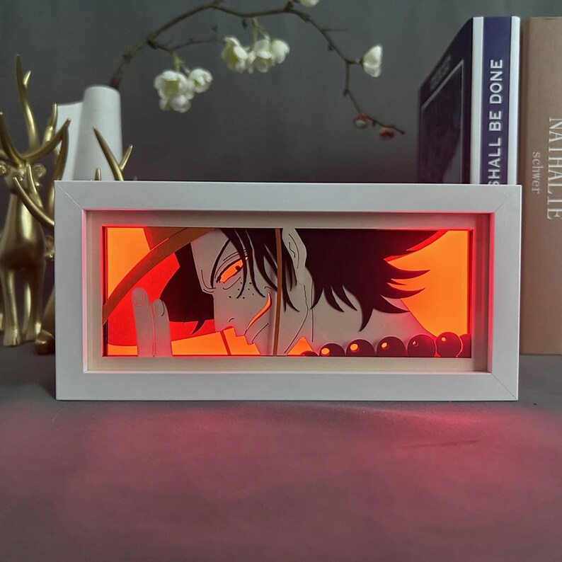 Anime LED Light Box, Anime Paper Carving Table Lamp for Anime Fans ...