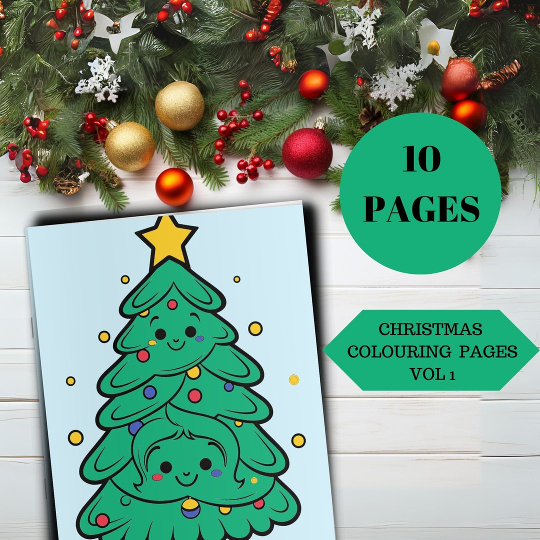 A4 Printable Christmas Colouring Pages Vol 2 Children Adults - Etsy UK