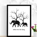 Elephant Picture, Silhouette, Positive Quotes, Digital Download ...
