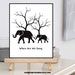 Elephant Picture, Silhouette, Positive Quotes, Digital Download ...
