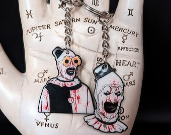 Terrifier Keychain Horror Movie Figure Scary Clown Creepy Keychain Art ...