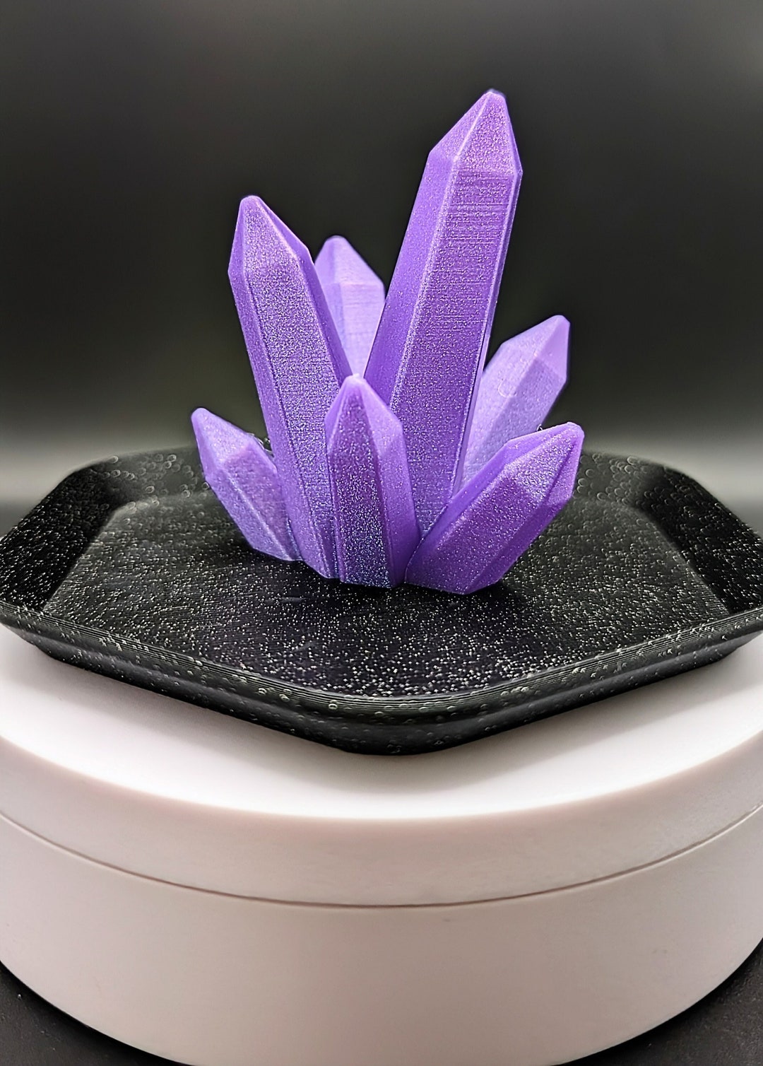 Eco-friendly 3D Printed Pentagon Ring Stand With Crystals - Etsy