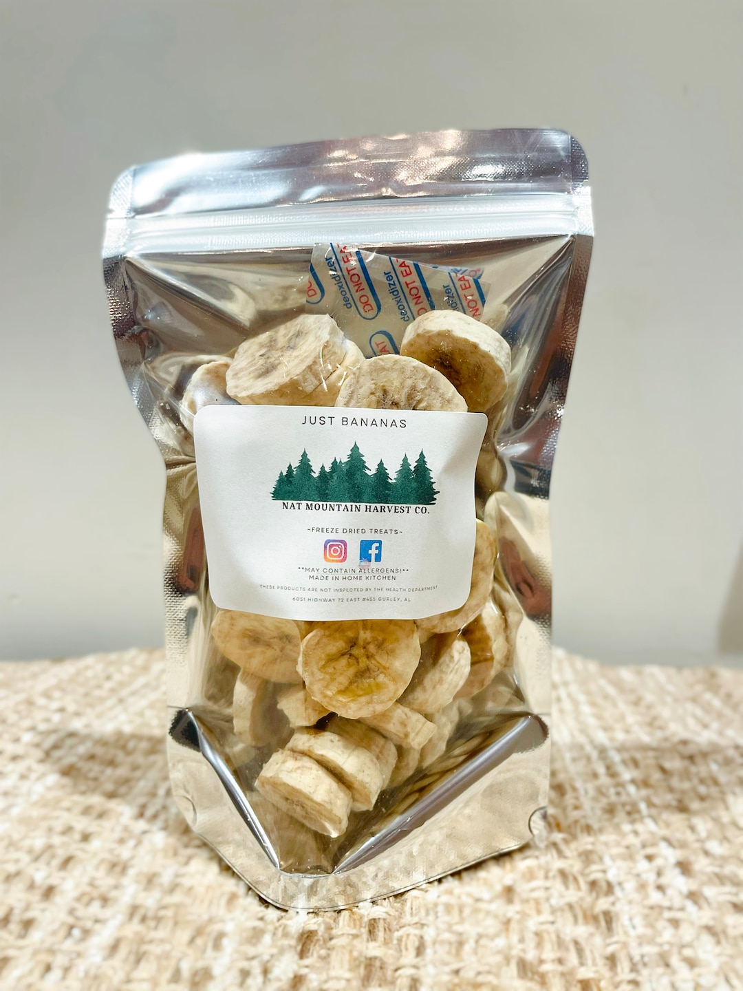 Freeze Dried Bananas, Hiking Snack, Trail Snack, Freeze Dried Snack ...