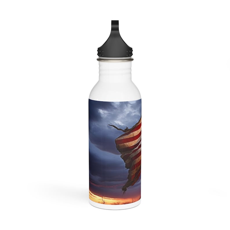 American Flag Stainless Steel Water Bottle - Etsy