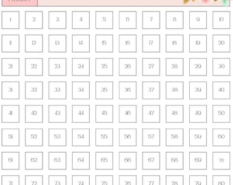 Crochet Row or Stitch Tracker Pdf - Etsy