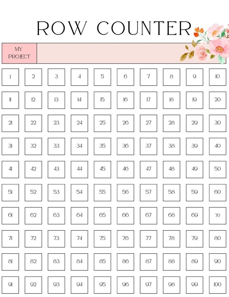 Crochet Row Counter - Etsy