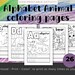 Kids Printable Animal Alphabet Coloring Pages and Letter Tracing for ...