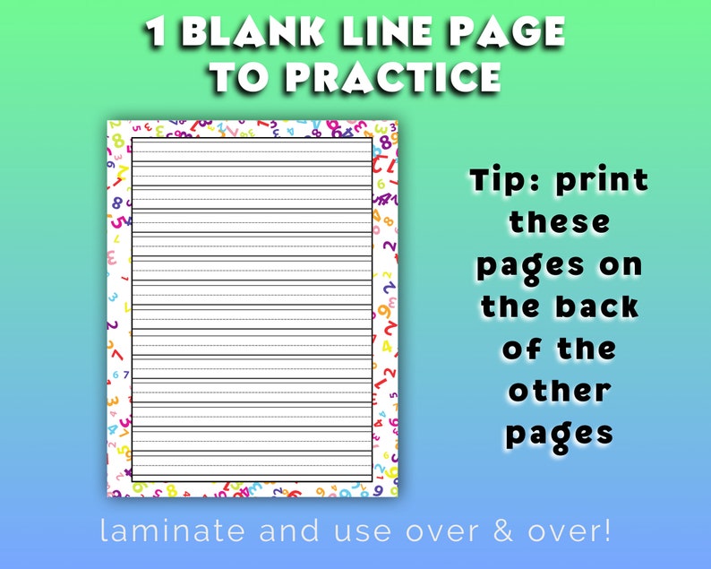Pre-k Printable Number Tracing Pages and Number Coloring Pages for ...