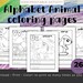 Kids Printable Animal Alphabet Coloring Pages and Letter Tracing for ...