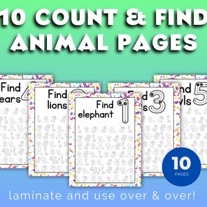 Pre-k Printable Number Tracing Pages and Number Coloring Pages for ...