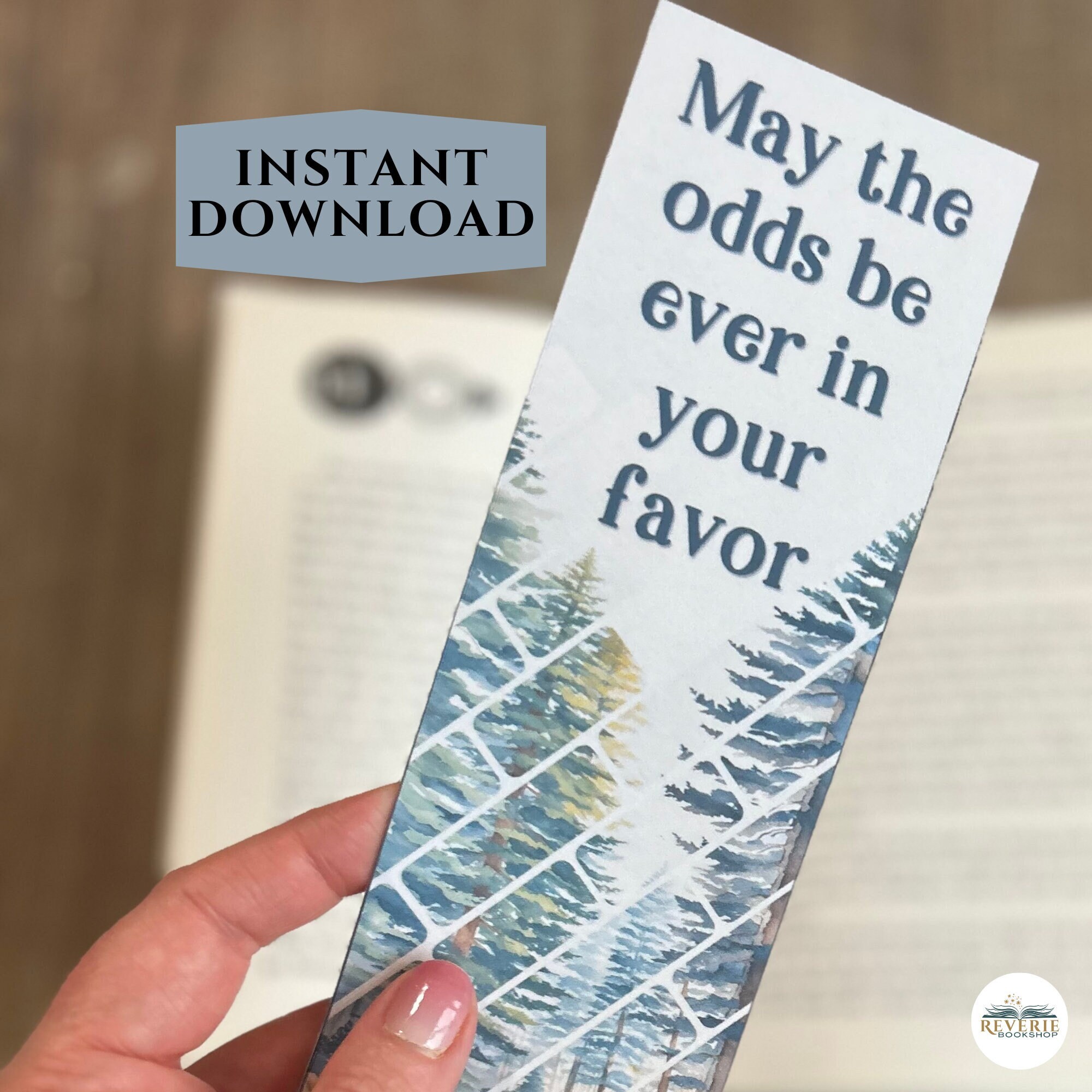 May the Odds Be Ever in Your Favor Hunger Games Printable Bookmark PDF ...