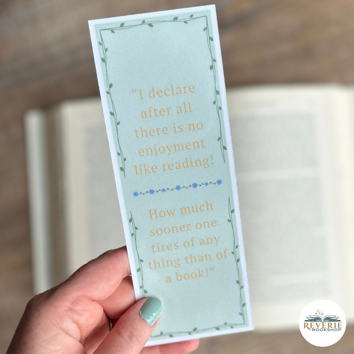 Pride and Prejudice Printable Bookmark With Jane Austen Book Quote 2 ...