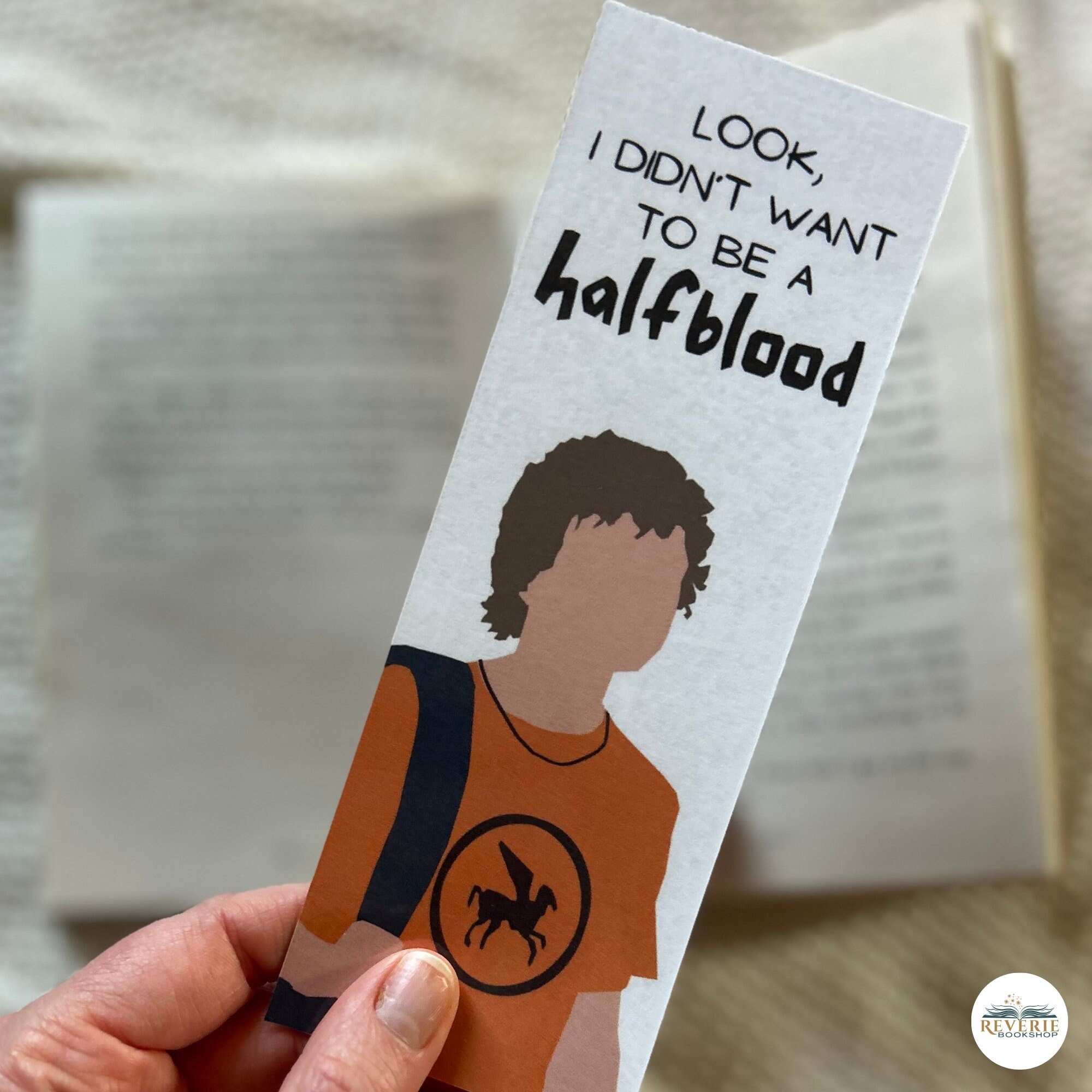 Camp Half Blood Percy Jackson Bookmark 2.5x7 Inch Book Quote Printed on ...