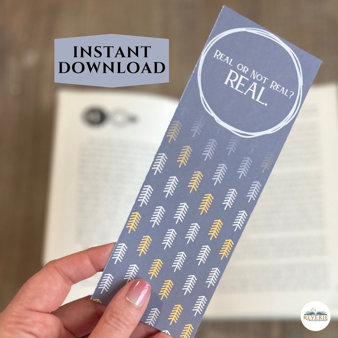Real or Not Real Hunger Games Printable Bookmark PDF - Etsy