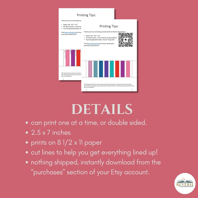 Bridgerton Printable Bookmark Set – Pantone-inspired Book Color Design ...