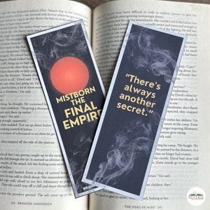 The Well of Ascension Bookmark Mistborn Merch | Double Sided, 2.5"x7 ...