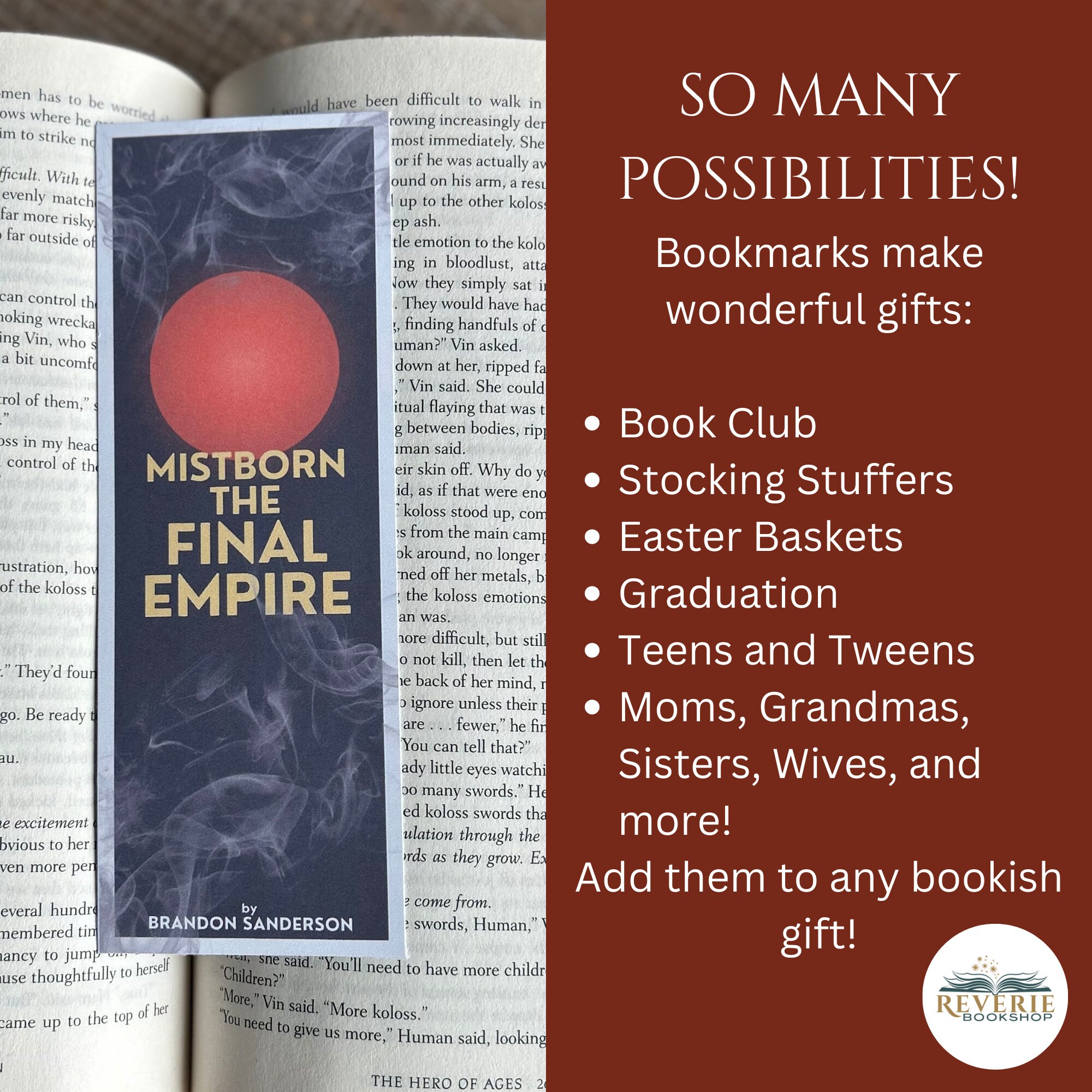 Mistborn Printable Bookmarks | PDF Cosmere Bookmark Set of 3 | Last ...